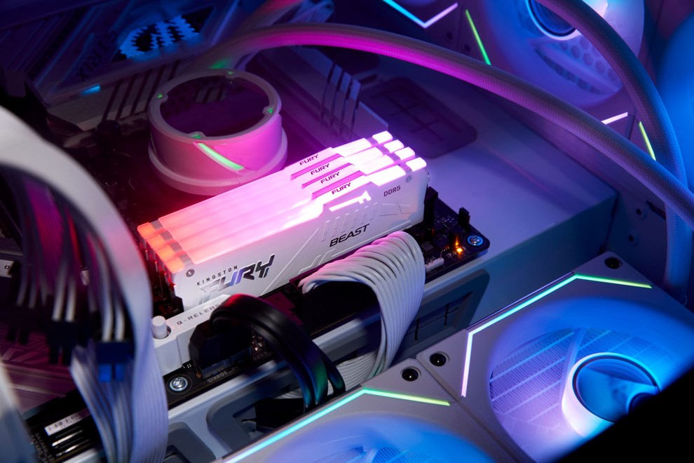 Kingston FURY DDR5 & RGB Memory available in white heat spreader