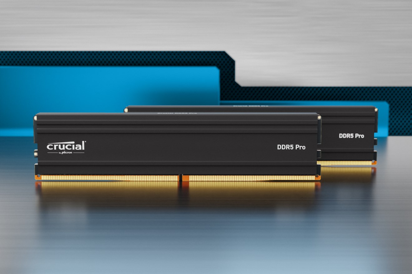 Crucial Pro DDR4 and DDR5 Memory for gamers, creatives & professionals